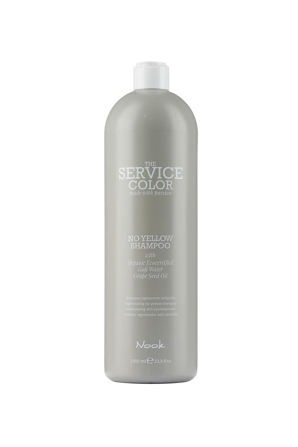 Nook No Yellow Shampoo 1000 Ml (Vegan) Servıce Color – BeautySiz
